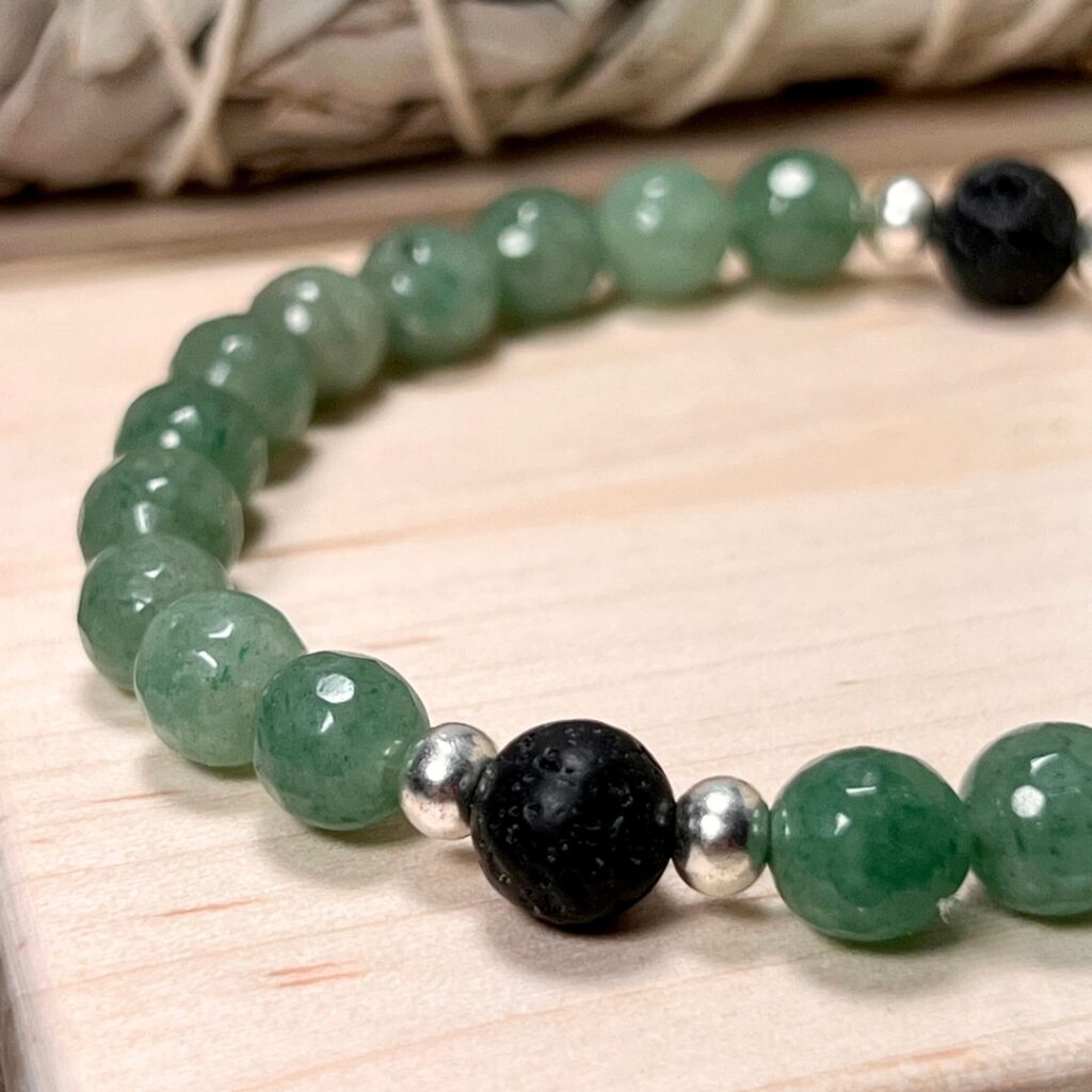 Aventurine Gemstone Diffuser Bracelet – One Zero Eight Mala Jewelry