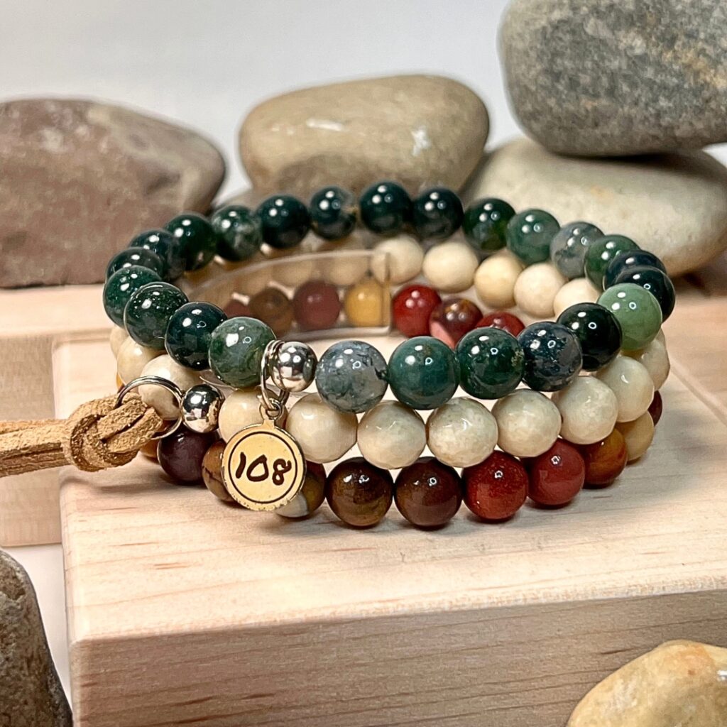 Fall Bracelet Set – One Zero Eight Mala Jewelry