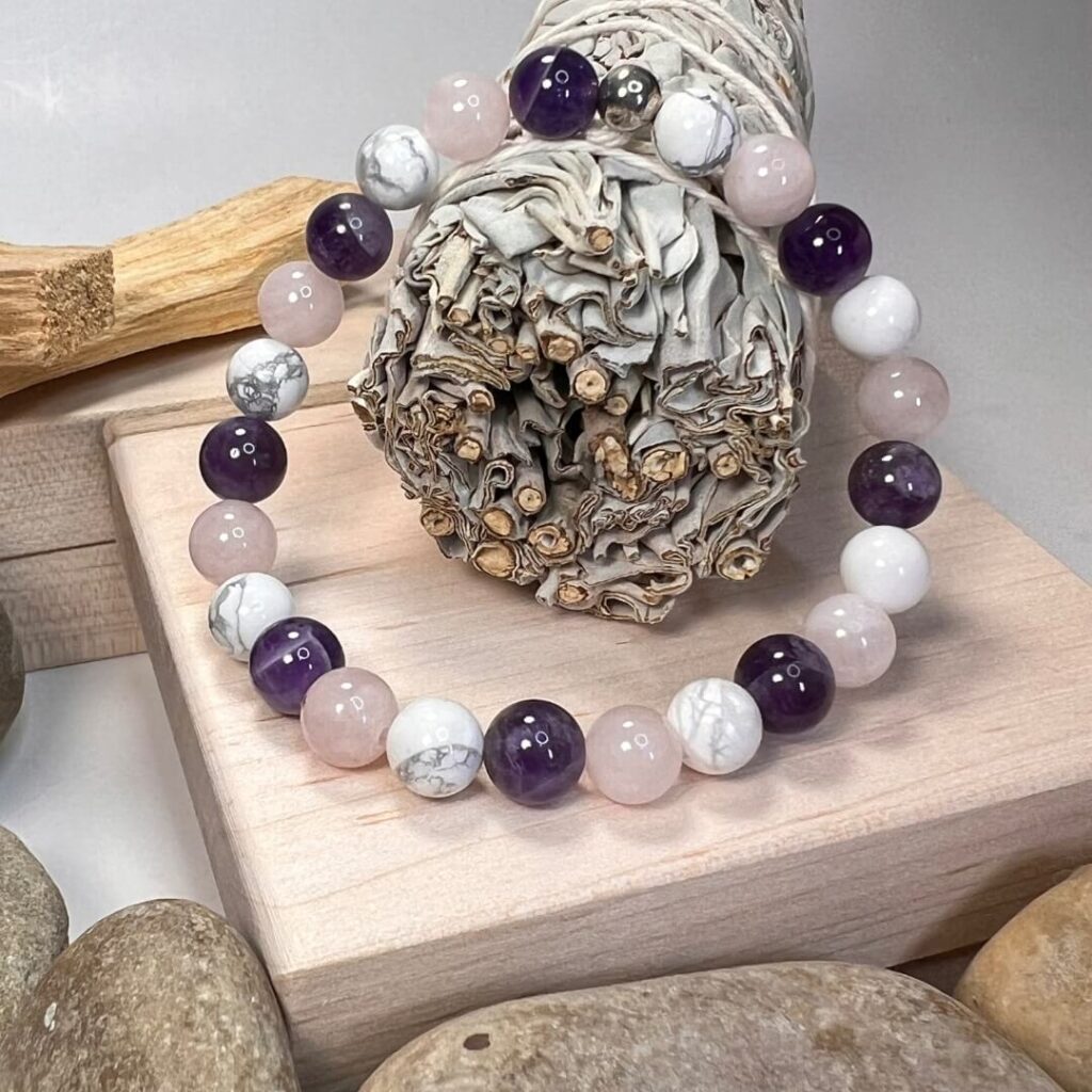 Gemstone Intention Bracelet – Calm – One Zero Eight Mala Jewelry