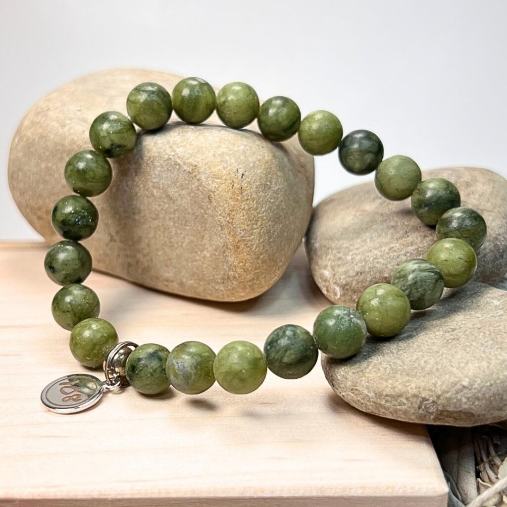 Natural Chinese Jade Gemstone Bracelet – One Zero Eight Mala Jewelry