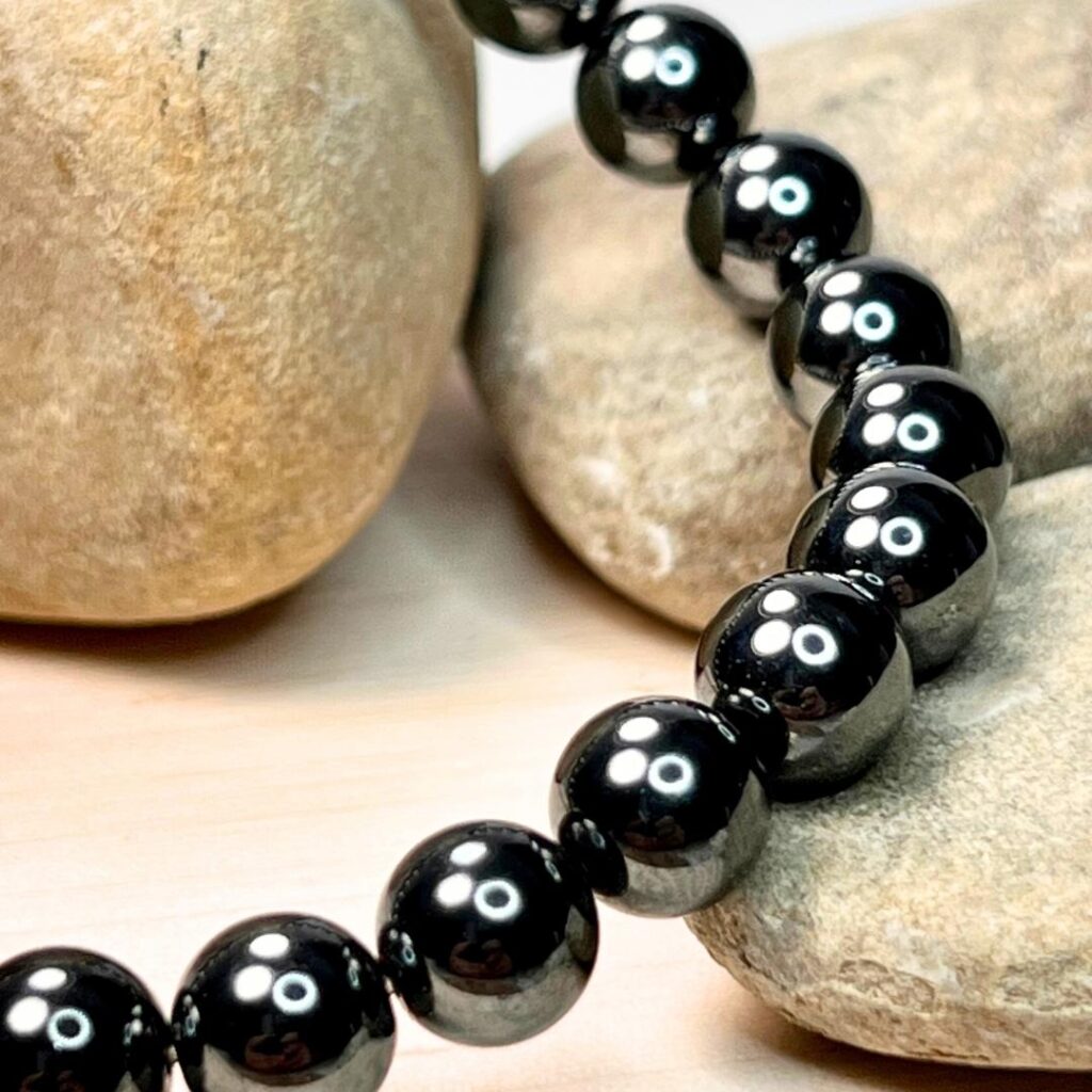 Hematite Gemstone Bracelet – One Zero Eight Mala Jewelry