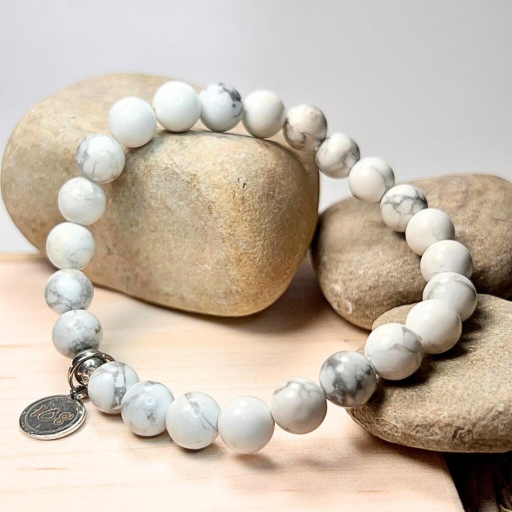 Howlite Gemstone Bracelet – One Zero Eight Mala Jewelry
