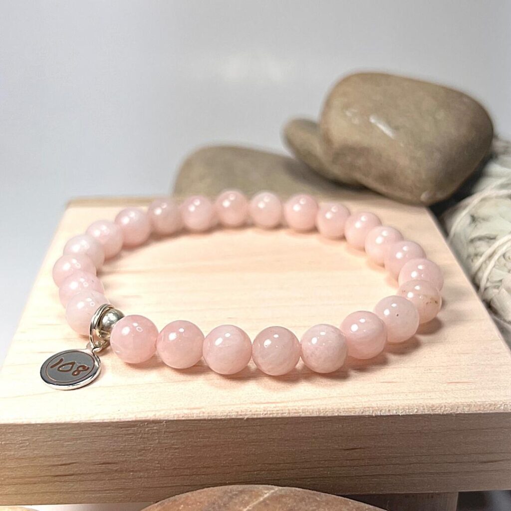 Rose Quartz Gemstone Bracelet – One Zero Eight Mala Jewelry
