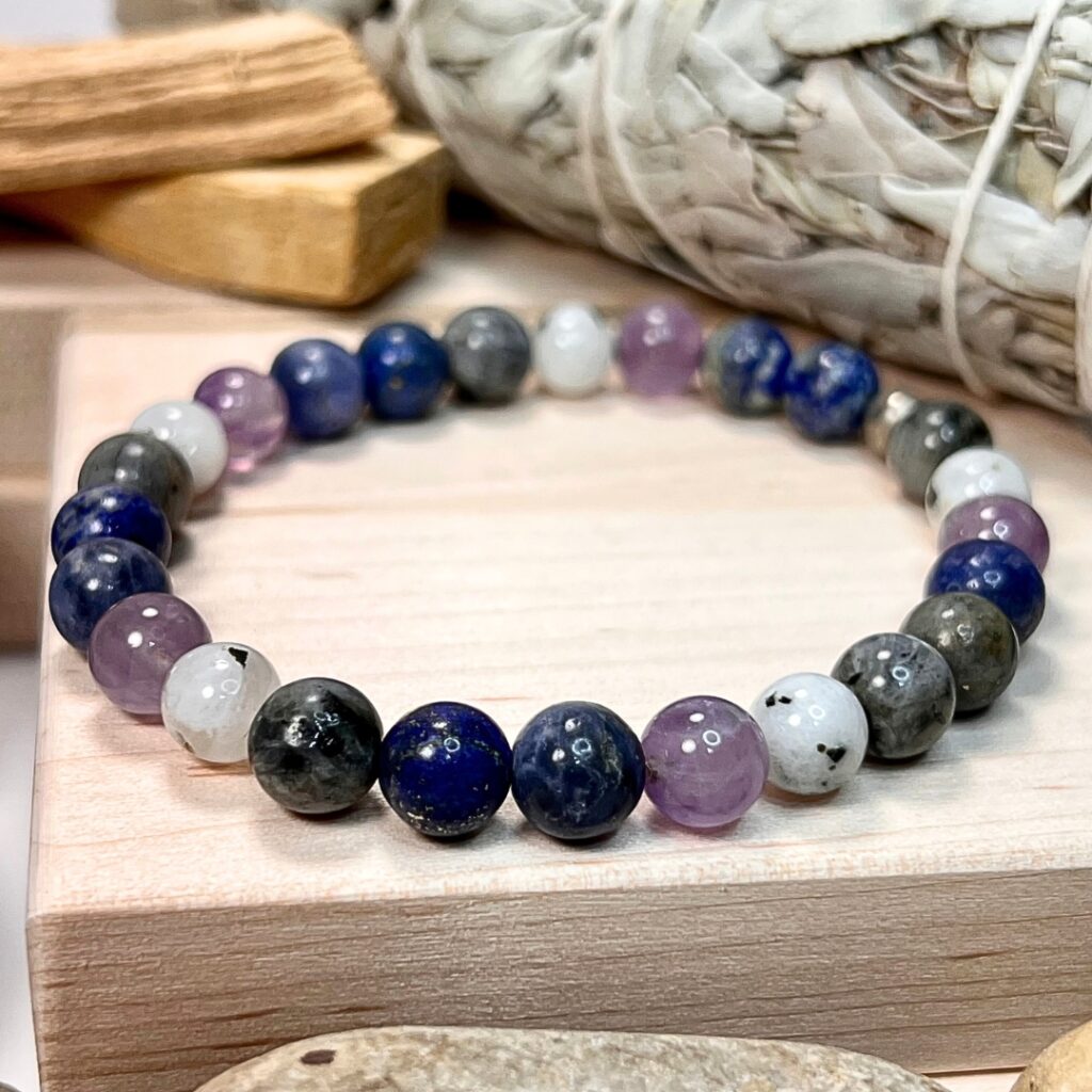 Gemstone Intention Bracelet – Wisdom – One Zero Eight Mala Jewelry