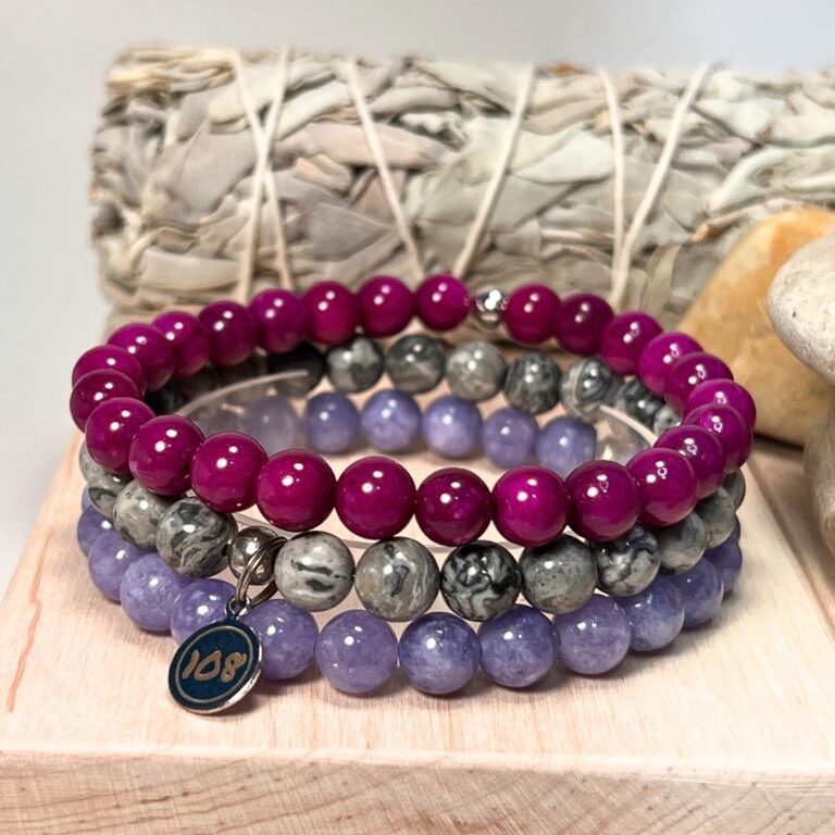 Fall Bracelet Set – One Zero Eight Mala Jewelry