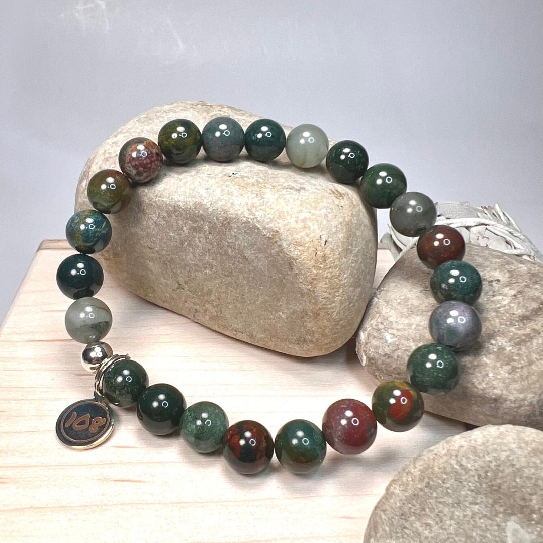 Bloodstone – April’s Semi-Precious Birthstone – One Zero Eight Mala Jewelry