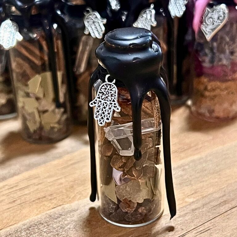 Handmade Positive Protection Spell Jar – One Zero Eight Mala Jewelry