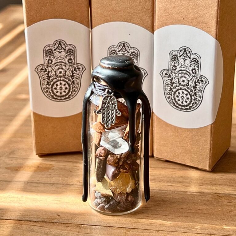 Handmade Positive Protection Spell Jar – One Zero Eight Mala Jewelry